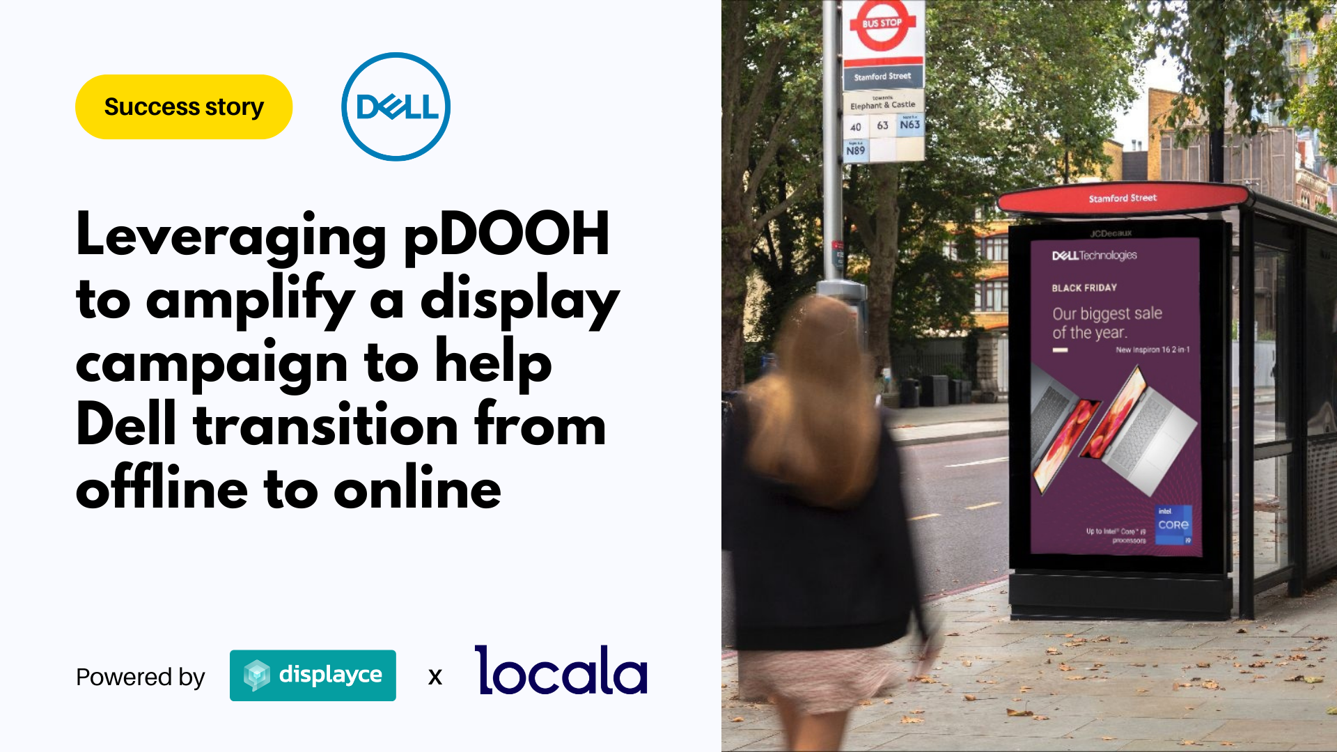 Dell programmatic DOOH campaign for Black Friday - Displayce