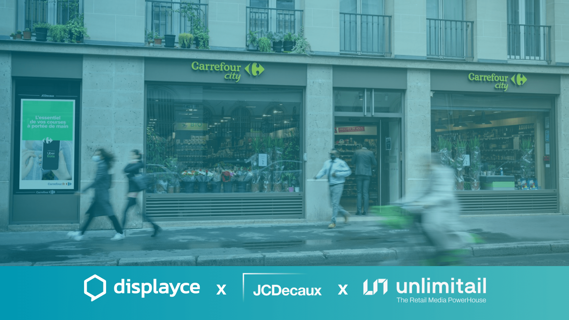 Displayce intègre la data Carrefour Proximité à ses campagnes DOOH