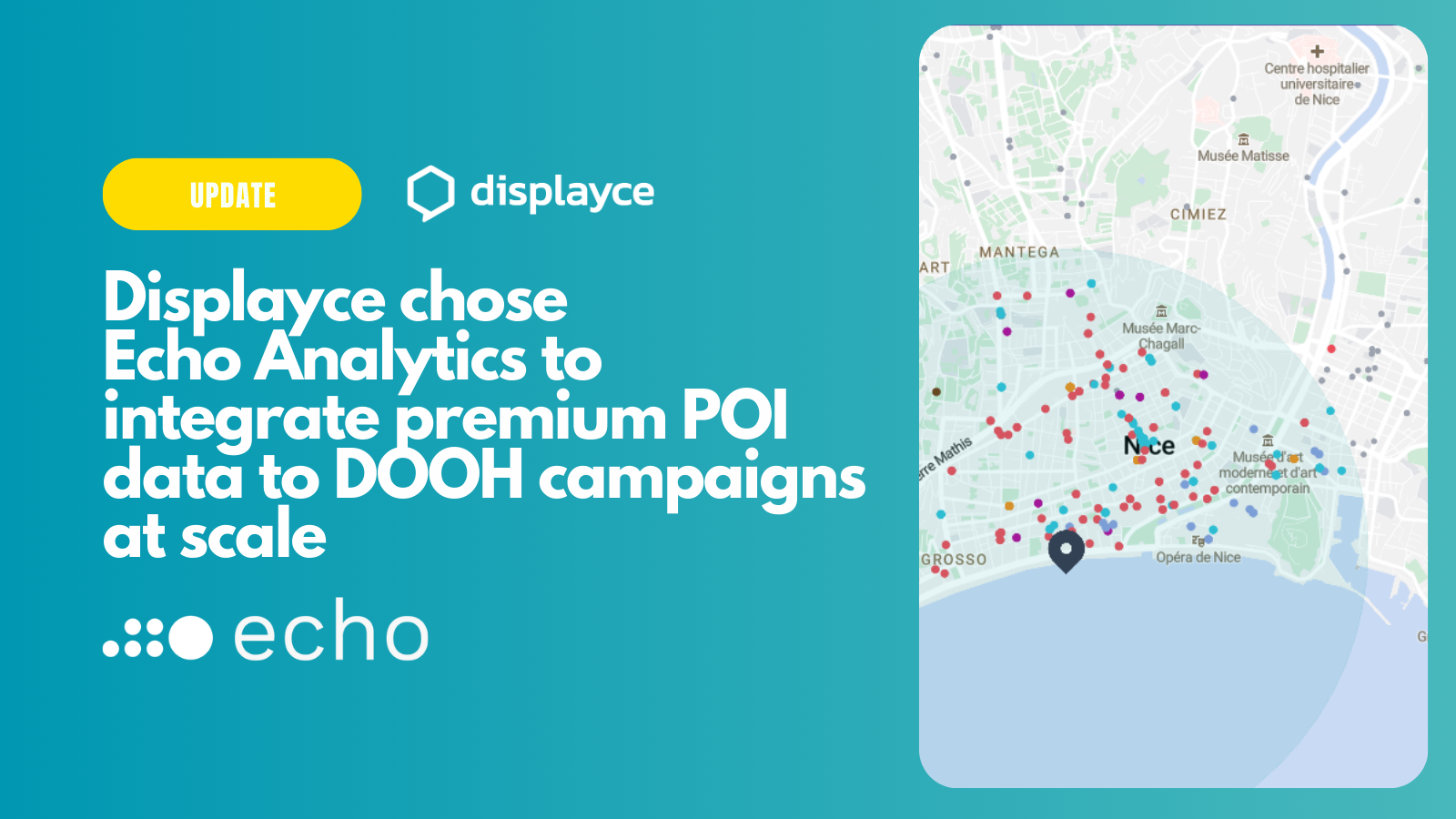 DOOH & POI data: Displayce and Echo Analytics partner - Displayce
